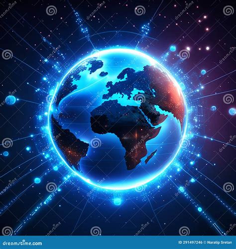 Abstract Technology Background Network Connection Structure Big Data Vector Illustration