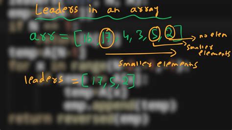 11 leaders in an array arrays python gfg must do coding