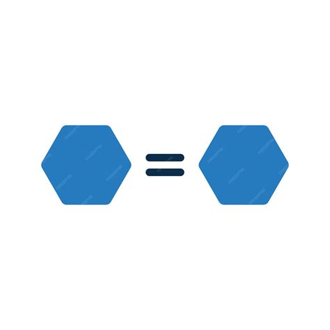 Equal Same Icon Premium Vector