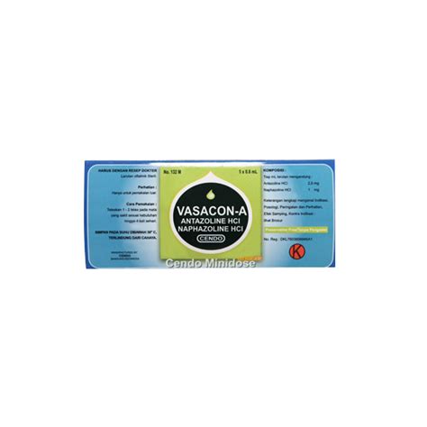 Cendo Vasacon A Minidose 06 Ml Kegunaan Efek Samping Dosis Dan