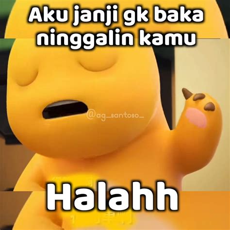 Dino Kuning Sticker Whatsapp Di 2024 Humor Lucu Gambar Lucu