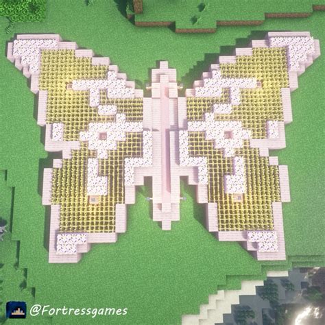 Butterfly Farm 🦋 Minecraft Crafts Minecraft Designs Minecraft