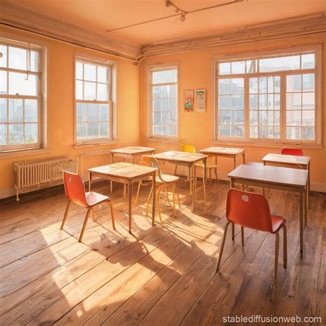 Minimalist Classroom Stable Diffusion Online