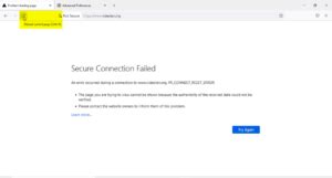 How To Fix Secure Connection Failed Error In Mozilla Firefox