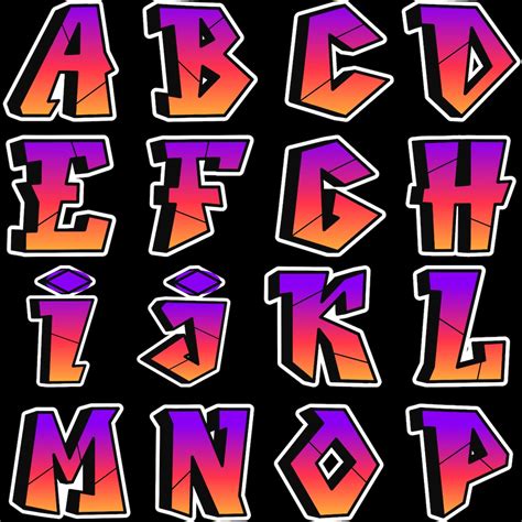 Printable Graffiti Letters