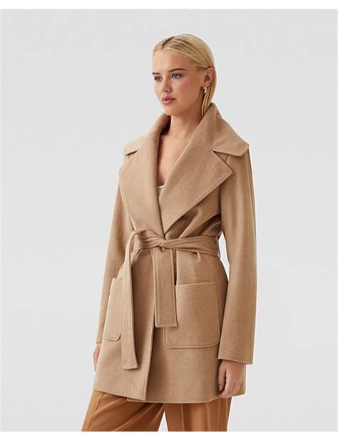 Oxford Zoe Wool Rich Tie Waist Jacket David Jones