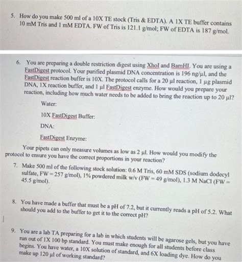 Low Edta Te Buffer Recipe Bryont Blog