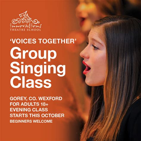 Voices Together Singing Class For Adults Innovations Theatre School