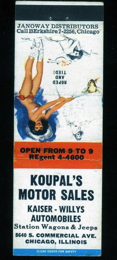 Risqué Matchbook Cover On Ebay Ewillys