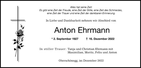 Traueranzeigen Von Anton Ehrmann Augsburger Allgemeine Zeitung