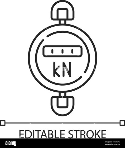 Dynamometer Linear Icon Stock Vector Image And Art Alamy