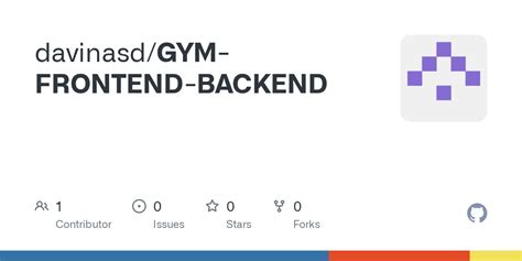 GitHub Davinasd GYM FRONTEND BACKEND