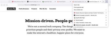 Tab Overview Menu Firefox Help