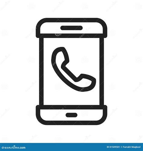 Dial Call Stock Vector Illustration Of Smartphone Dial 81509581