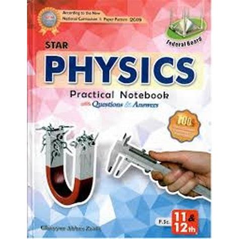Physics Practical Book Federal Board 10th12th Variety Stationers