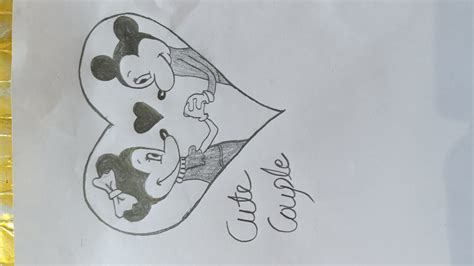 Very Cute Couple ☺️drowing Art And So Easy Drowing Art Made By Shivi