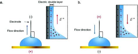 Electro Osmotic Flow Eof By A Dc Electric Potential A Positive