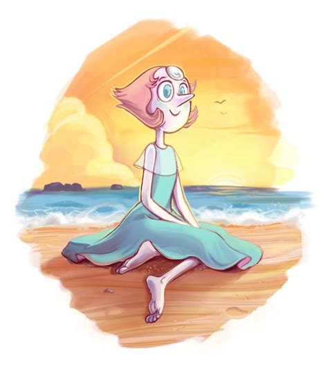 Pearl On The Beach Steven Universe Pearl Steven Universe Steven Universe Fanart Steven