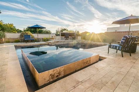 Biltmore Luxury Pool Perimeter Overflow Spa And Fireplace 2 Premier Paradise Inc