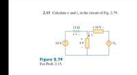 Answered Calculate V And I In The Circuit Of Fig V Ww V V V I