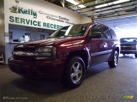 2004 Majestic Red Metallic Chevrolet Trailblazer Ls 4x4 46750179 Photo