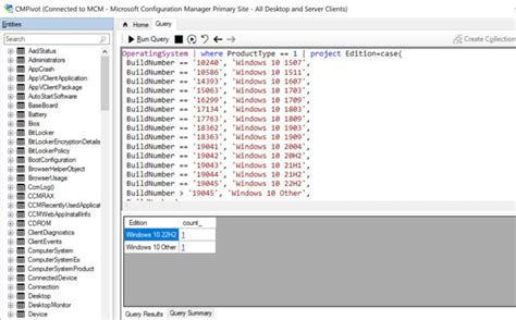 Find Windows 11 Versions Using Sccm Sql Query Cmpivot