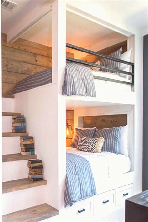 Lit Superposé Avec Escalier Intégré Maglu