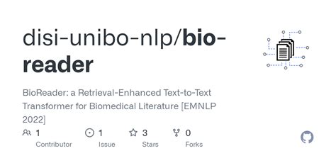 GitHub Disi Unibo Nlp Bio Reader BioReader A Retrieval Enhanced Text To Text Transformer For