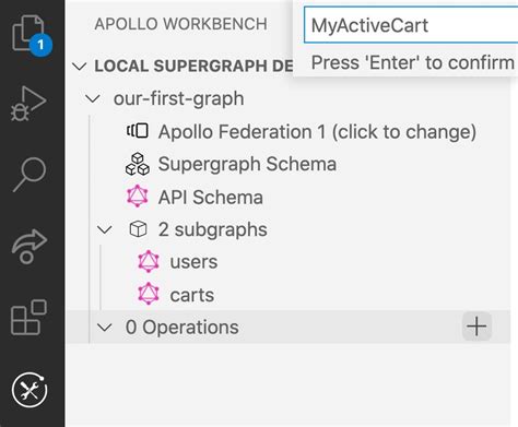 creating a new graph in workbench apollo graphql docs