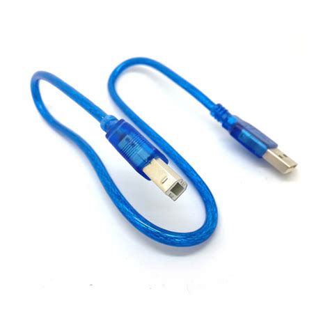 Cabo Usb A Macho X Usb B Macho 20 Para Arduino Uno E Mega 50cm
