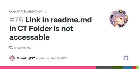 Link In Readmemd In Ct Folder Is Not Accessable · Issue 76 · Opengate