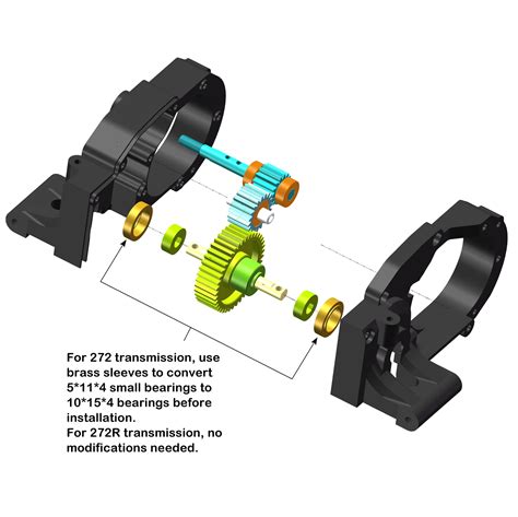 Meus Racing Transmission Gear For Traxxas Slash 2wd 272 And 272r