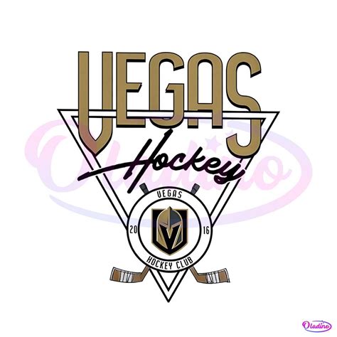 Vintage Vegas Golden Knights Hockey Team Svg Cutting File Oladino