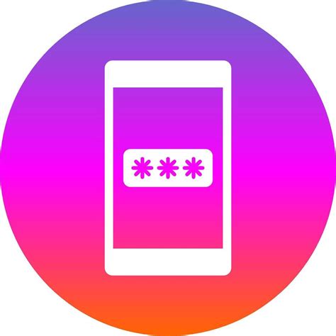 Password Glyph Gradient Circle Icon 38771944 Vector Art At Vecteezy