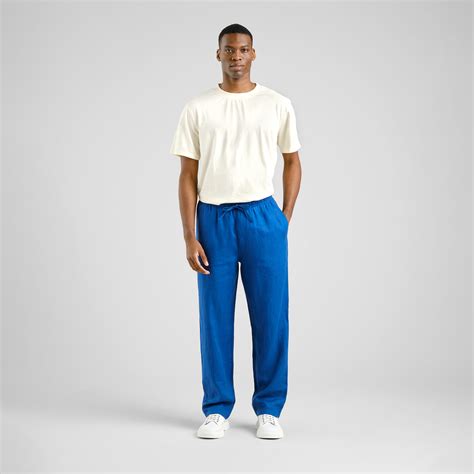 Dedicated Leinenhose Klitmoeller Limoges Blue