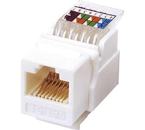 Модуль Rexant Keystone Jack Rj 45 8p8c Utp Cat 5e тип 180 градусов белый 03 1012