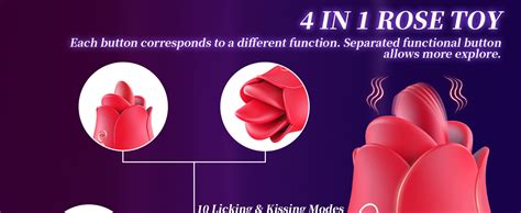 G Spot Vibrator Rose Sex Toys Bszone 4in1 Dildo Vibrators For Women With 10