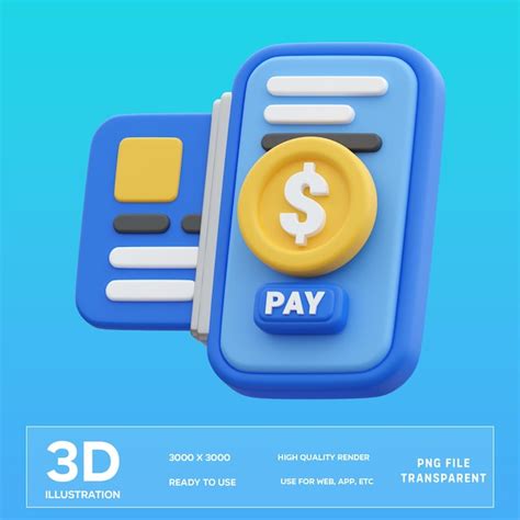 Premium Psd Psd Payment Transaction 3d Illustration