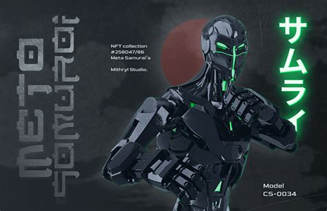 3d Nft Cyber Samurai Concept On Behance