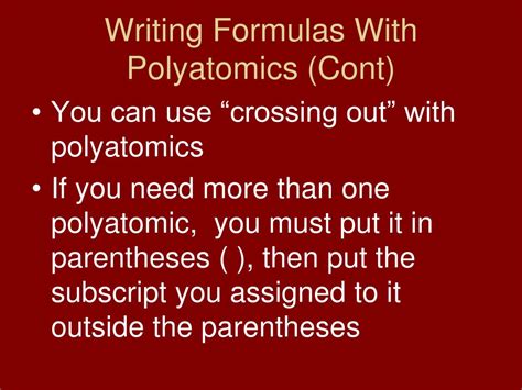 PPT Writing Ionic Formulas With Polyatomic Ions PowerPoint Presentation ID