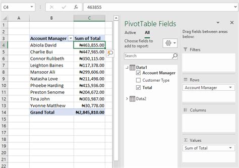 deploying single slicer on multiple pivot tables with different data sources data analytics