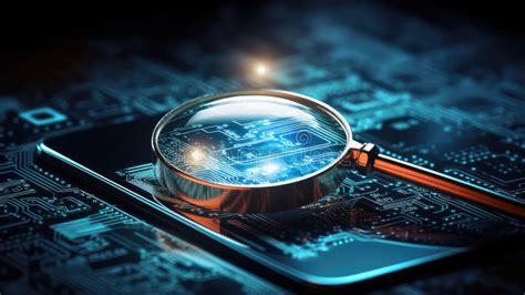 Authentication Cybersecurity Magnifying Glass Stock Illustration Illustration Of Spyware