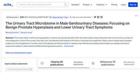 The Urinary Tract Microbiome In Male Genitourinary Diseases Focusing