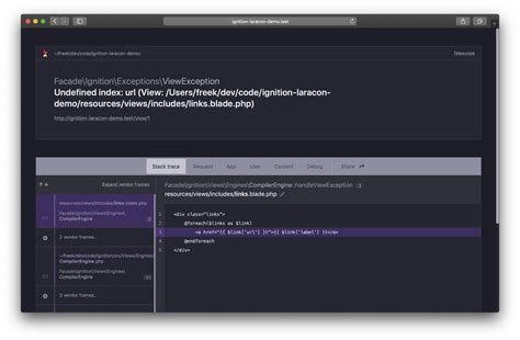 ignition a new error page for laravel freek van der herten s blog on