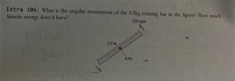 Solved Extra What Is The Angular Momentum Of The Kg Chegg