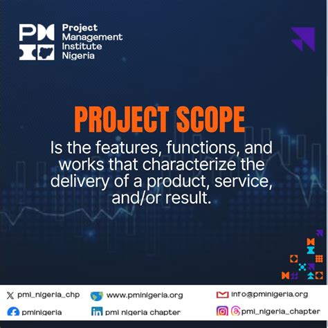 Pmi Nigeria Chapter On Linkedin Monday Tips Project Scope Pminigeria