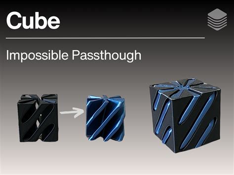 Cube Impossible Passthrough By The Duck Vault Makerworld Download Free