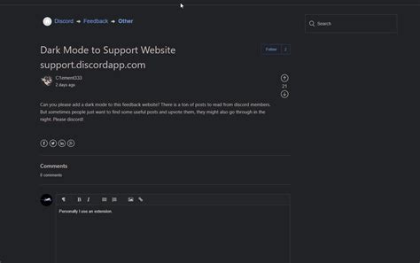Dark Mode To Support Website Support Discordapp Discord
