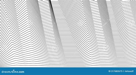 White Curve Straight Sharp Line Abstract Background Stock Illustration
