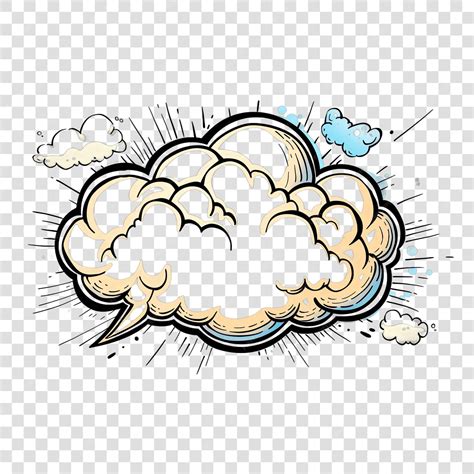 Blank Comic Book Text Bubble Illustration Premium Ai Generated Psd